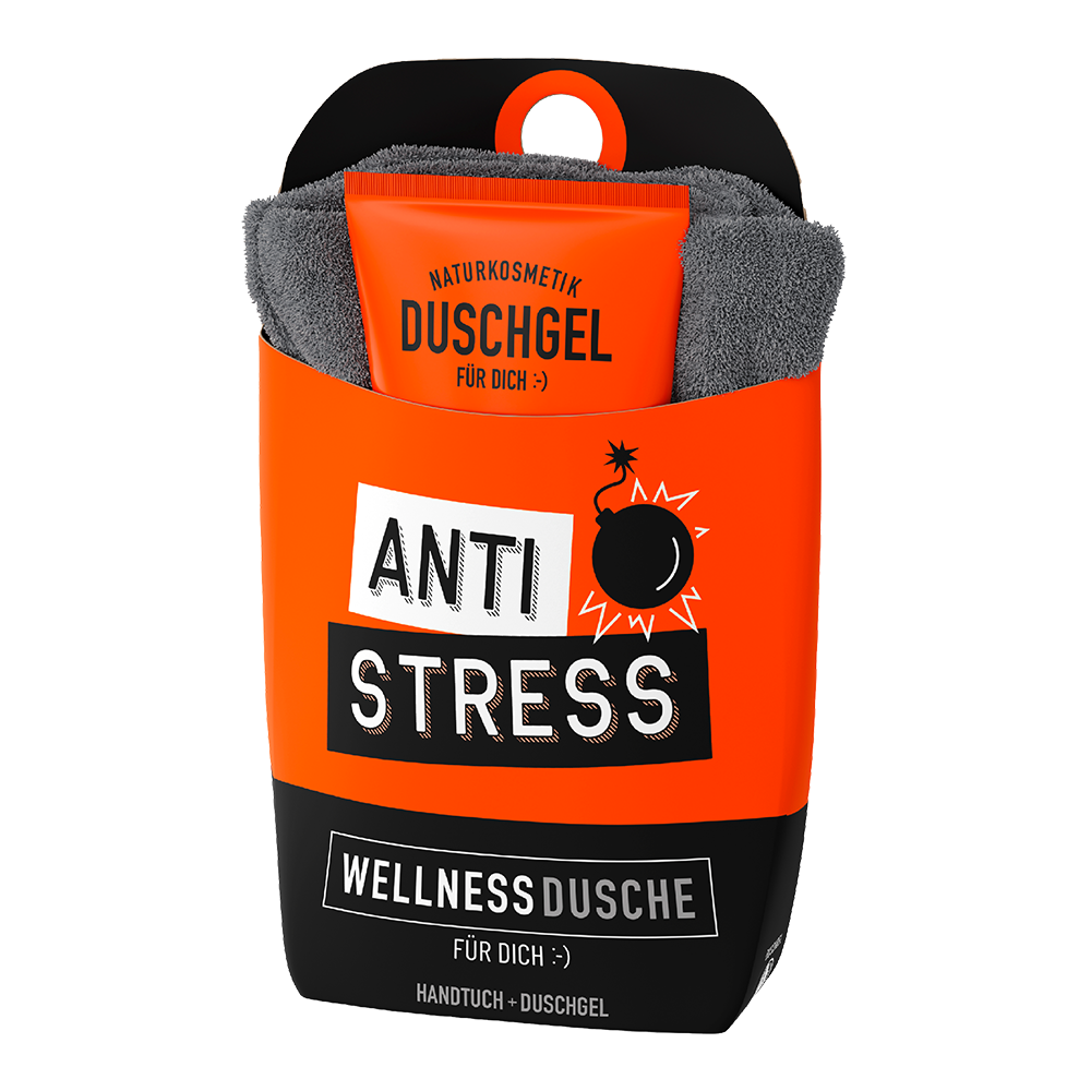 Geschenkset Duschgel & Handtuch "Antistress" – DMAX Shop