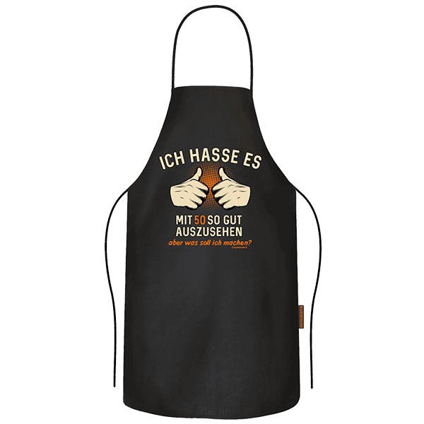 Grill- und Kochschürze "Ich hasse es - 50" – DMAX Shop